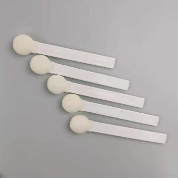 Quality White PP Stick Round Head Foam Swabs 30mm Diameter for sale