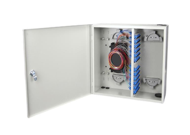 Quality ODF Wall Mount Fiber Enclosure Distribution Box FC 72F 72 Port Single Door for sale