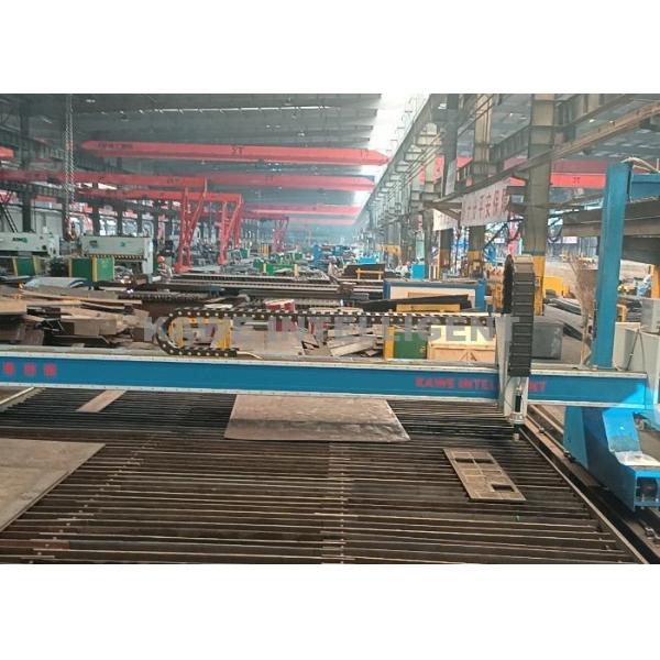 Quality Large Span Gantry CNC Plasma Cutting Machine Plasma Metal Cutting Table 200mm for sale