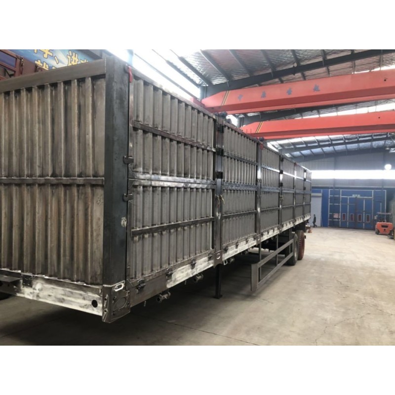 Durable Box Semi Trailer with Flatbed Trailer for Versatile Applications