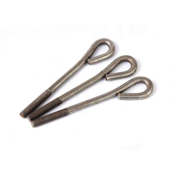 Quality DIN529 Steel Structure 9- Shaped Embedded Foudation Anchor Bolts / Eyelet Anchor for sale