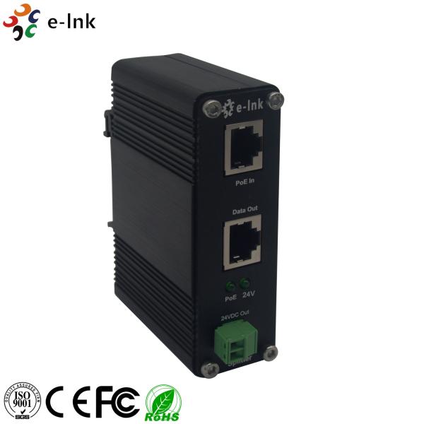 Quality Industrial Power Over Ethernet Splitter 20W/24VDC Output Support DIN Rail Mounting for sale