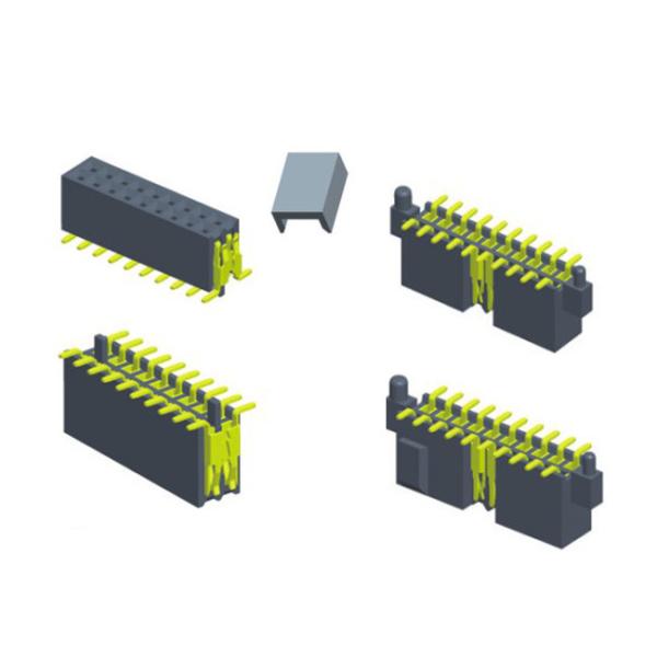 Quality 1.27 mm Height 8.5 Dual Row Straight Type Female Header Connector for sale