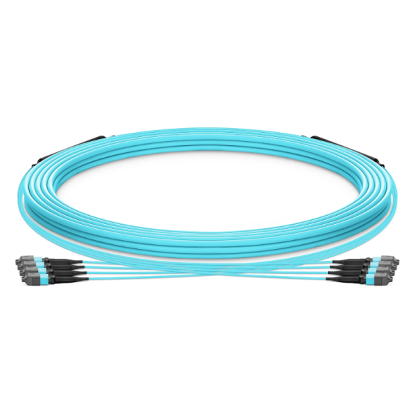Quality MTP Trunk Cable with 0.20dB Low IL 48F OM3 OFNP Fire Safety-Rated for High for sale