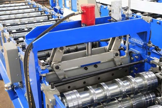 Quality Stable Running Steel Bar Truss Deck Roll Forming Machine H450beam Housing for sale