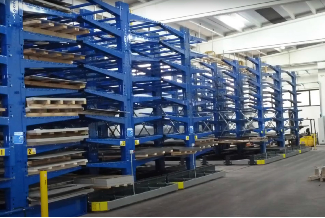 Electric Mobile Cantilever Racking System