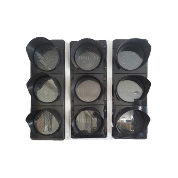Quality Circle Or Square 400mm Traffic Signal Light Red Yellow Green 220VAC for sale