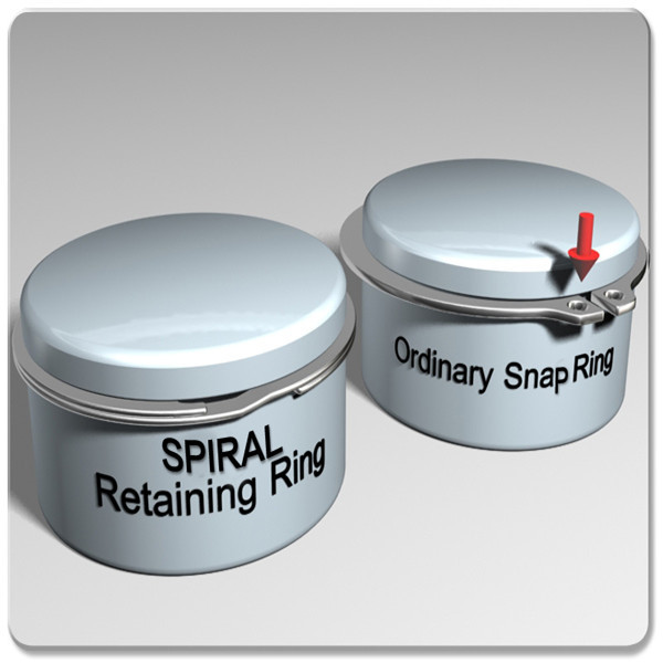 Quality Electric Tools Spiral Retaining Ring / Internal Retaining Snap Ring Custom for sale