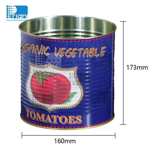 Quality Round Rectangular Food Tin Cans For Busy Commercial Kitchens for sale