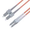 china SC UPC To LC UPC Fiber Optic Patch Cable Duplex 62.5/125 OM1 Multimode OFNR 3