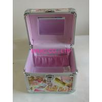 Quality Custom Large Aluminum Cosmetic Cases 4mm MDF , PVC Panel AND 220*150*180mm for sale