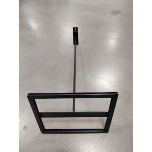 Quality AT-0272 Customized Display Rack with Sign Holder Color Black for sale