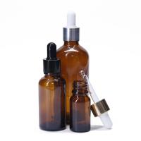 Quality 15ml 30ml Amber Essential Oil Dropper Brown Glass Bottles With Measurement for sale