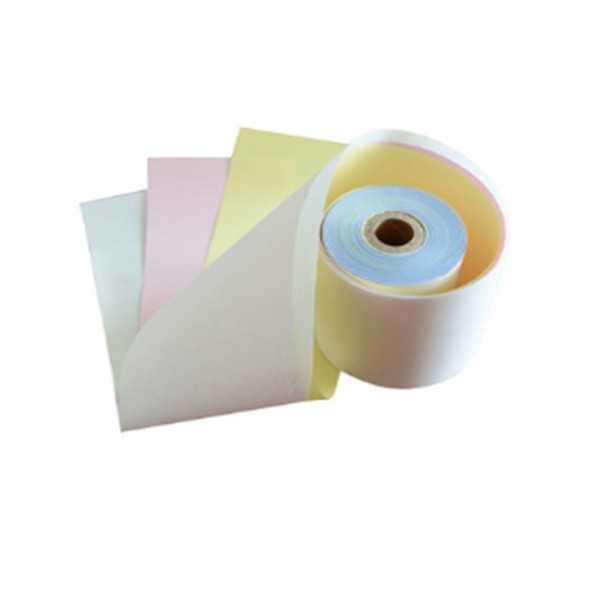 Quality Clear Image White Yellow 76x70mm Ncr Carbonless Paper for sale