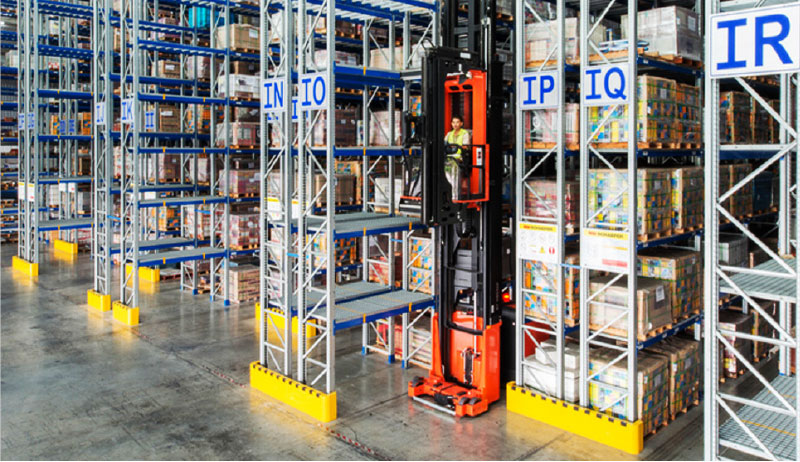 VNA Rack Or Very Narrow Aisle Rack High Density Warehouse Storage Racking