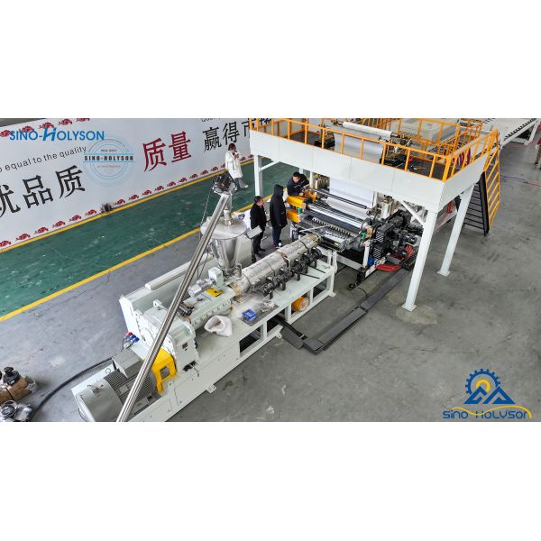 Quality Sino-Holyson Automatic SPC Floor Manufacturing Equipment / SPC Floor Sheet Making Machine for sale