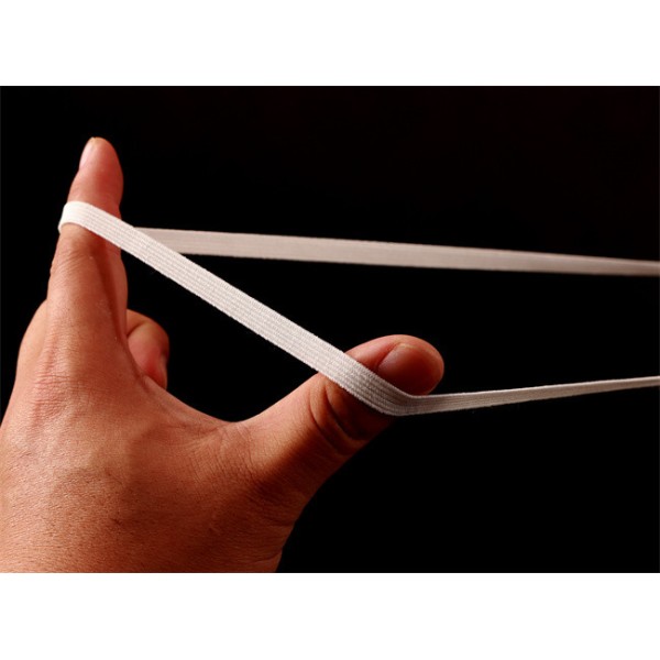 Quality 7mm Earloop Elastic Cord Ribbon Flat Stretch Cord 5rib For Cup Mask for sale