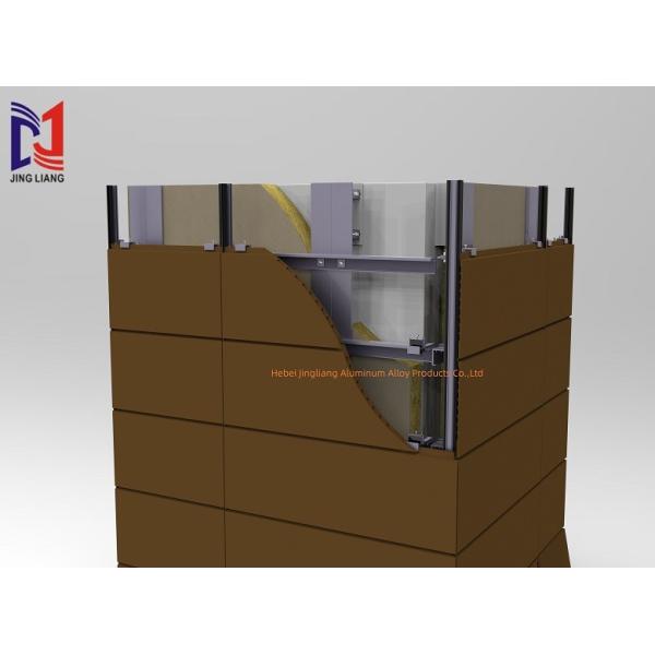 Quality Customized Circlip Ventilated Facade Support System For Both 20mm Terracotta for sale