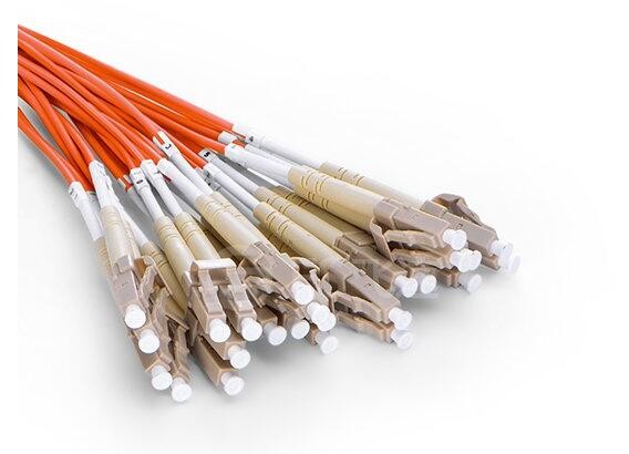 Quality Fanout 24F Cores Mtp To LC Mpo Fiber Patch Cord for sale