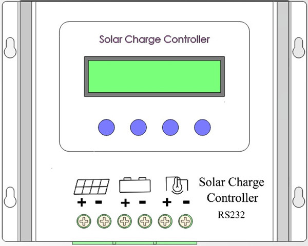 Quality Intelligent 500W PWM Solar Charge Controller 12V 30A IP65 Solar Panel PWM for sale
