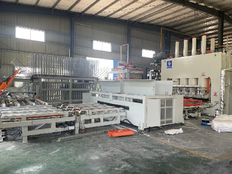 Quality MDF Making Machine Board Hot Press Automatic Short Cycle Laminated Production for sale