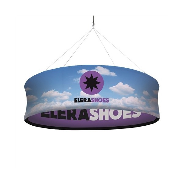 Quality 30in 42in Pop Up Exhibition Display Aluminum Booth Tension Fabric Hanging Signs for sale