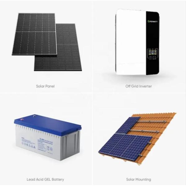 Quality 5kw Solar Panel System 3000w 10kw Off Grid Battery System Home Kit for sale