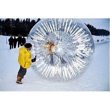 Quality Attractive Seashore Inflatable Water Running Ball With EN14960 3.0m x 2.0m Size for sale