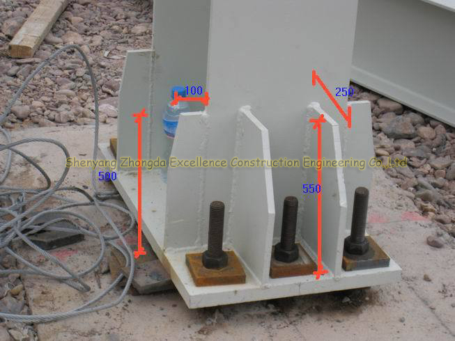 steel structure truss purlin of toll-gate gas filling station galvanized iron structure