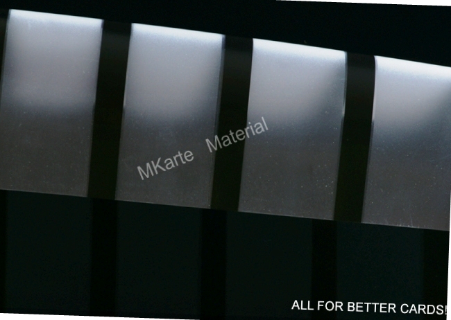 Strong Ahension 0.08mm PVC Magnetic Stripe Coated Overlay for Card Production Process