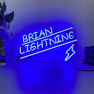 Quality Drop Shipping Custom Neon Sign Brain Lighting Letter With Acrylic Board for sale