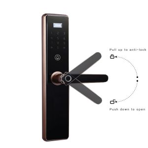 Quality Intelligent 30mm Smart Fingerprint Door Lock Keyless Biometric FCC for sale