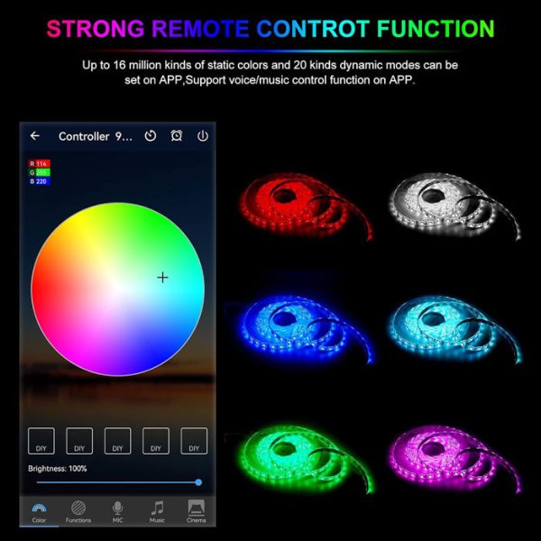 Quality 24key Wifi Smart App Control Led Lighting Controller For Rgb Led Light Strip for sale