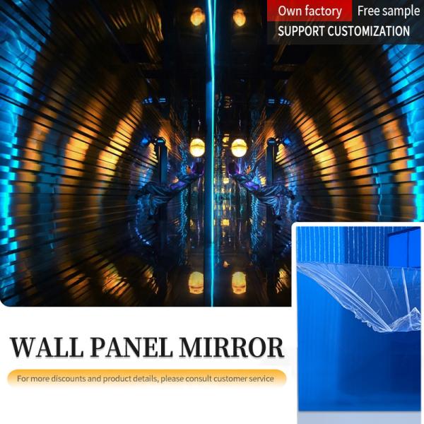 Quality ISO9001 Mirror PVC Bamboo Charcoal Wall Panels Moistureproof for sale