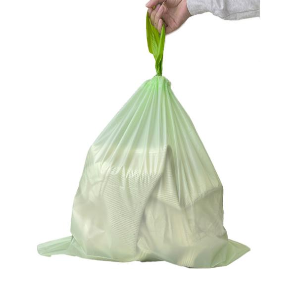 Quality Compostable garbage bags - Compost bags with drawstrings - 100% biodegradable for sale