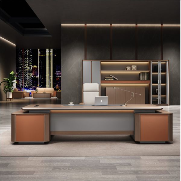 Quality L Shape Director Manger Ceo Boss Desk Executive Large Office Desk Set for sale