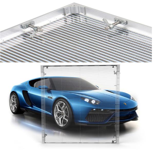 Quality Transparent Glass Led Screen Wall Curtain Window Superior IC P3.9 P7.8mm for sale