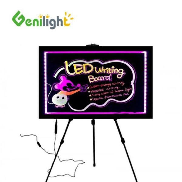 Quality Acrylic LED Black Frame Writing Board 40/60 Rectangle with and CE RoHS LVD for sale
