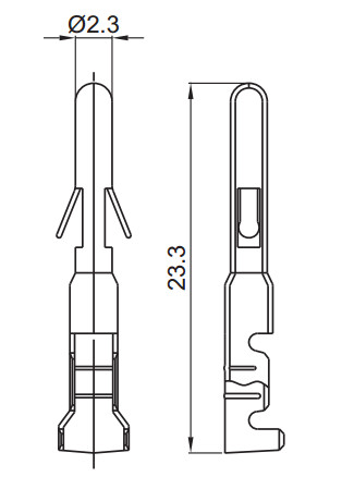 Quality Crimping Type Stamping Auto Wire Terminal Connectors Male In loose Type for sale