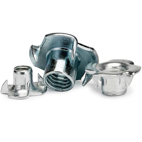 Quality Pronged Tee Blind Furniture Tee Nut Stainless Steel Hardware Furniture Insrt Tee Nuts With Pronge for sale