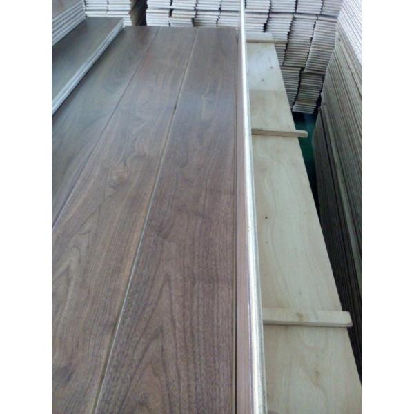 Quality Premium Wide Plank American Walnut Engineered Flooring, Single Strip for sale