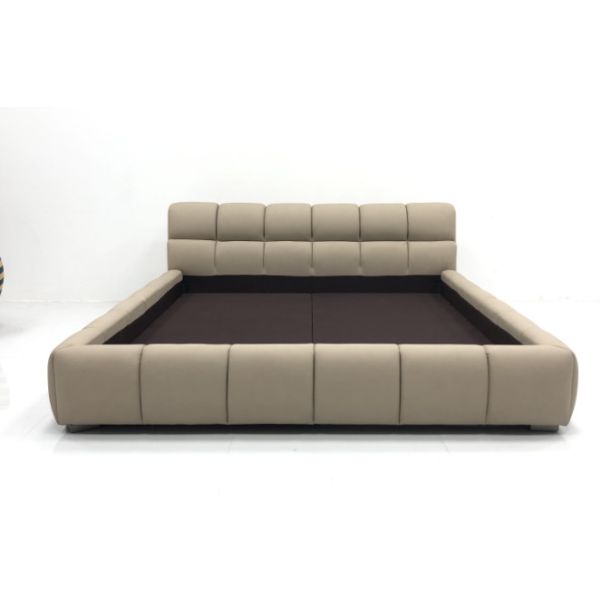Quality No Mattress Leather Bed No Underbed Storage Luxurious And Comfortable for sale