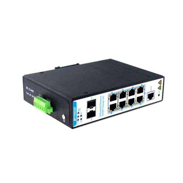 Quality SFP Managed Gigabit Ethernet Switch 2port 100 / 1000M Automatically Support IGMP for sale