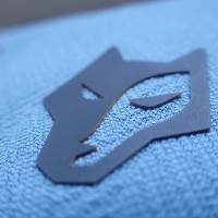 Quality Animals Shape 3D 7cm Heat Transfer Garment Labels Silicon Rubber Printing for sale