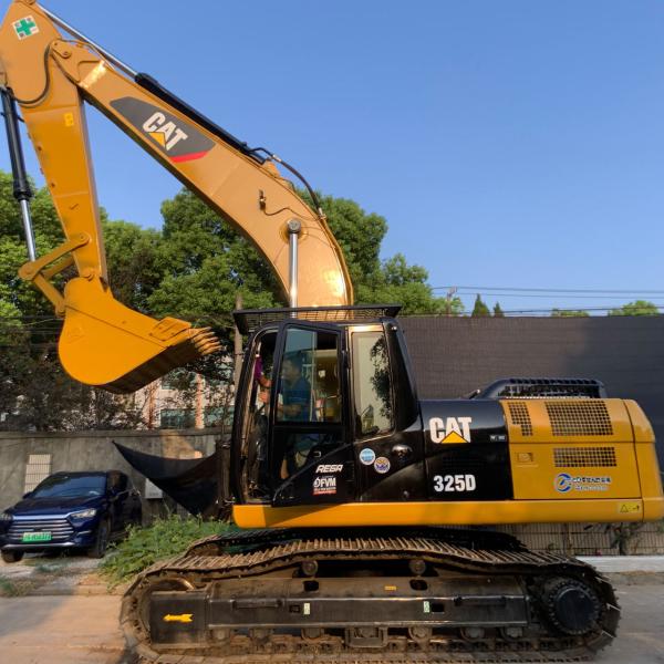 Quality Agricultural Used CAT Excavator Second Hand Backhoe Excavator CAT325D Yellow Color for sale