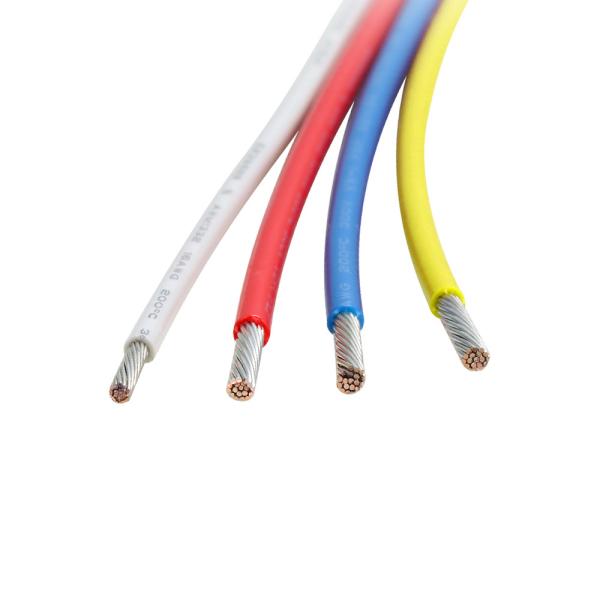 Quality High Voltage FEP Insulated Wire UL3239 3KV.6KV,10KV tinned copper wire 200 C white blue yellow for sale