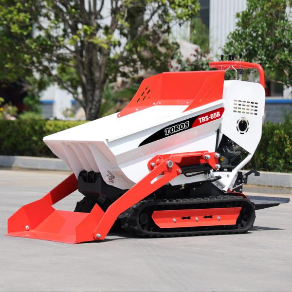 Quality 500-800KG Self Loading Gasoline Mini Dumper Small Turning Radius for sale