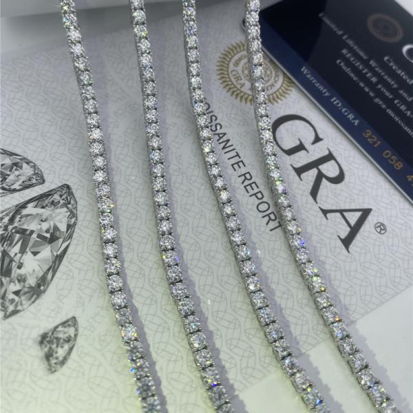 Quality 10k 14k 18k Moissanite Hip Hop Chains for sale