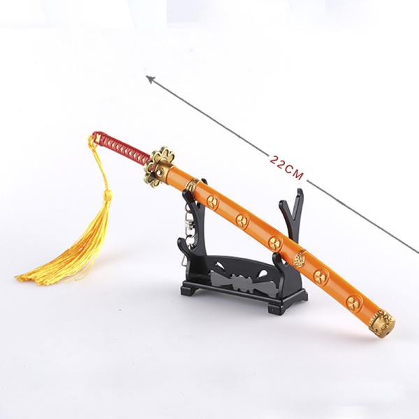 Quality Sakura 22CM Bleach Sword Keychain Set Zinc Alloy Mini Katana for sale