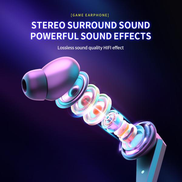 Quality Low Latency Gaming and Phone Call True Wireless Headset with Noise Cancelling for sale